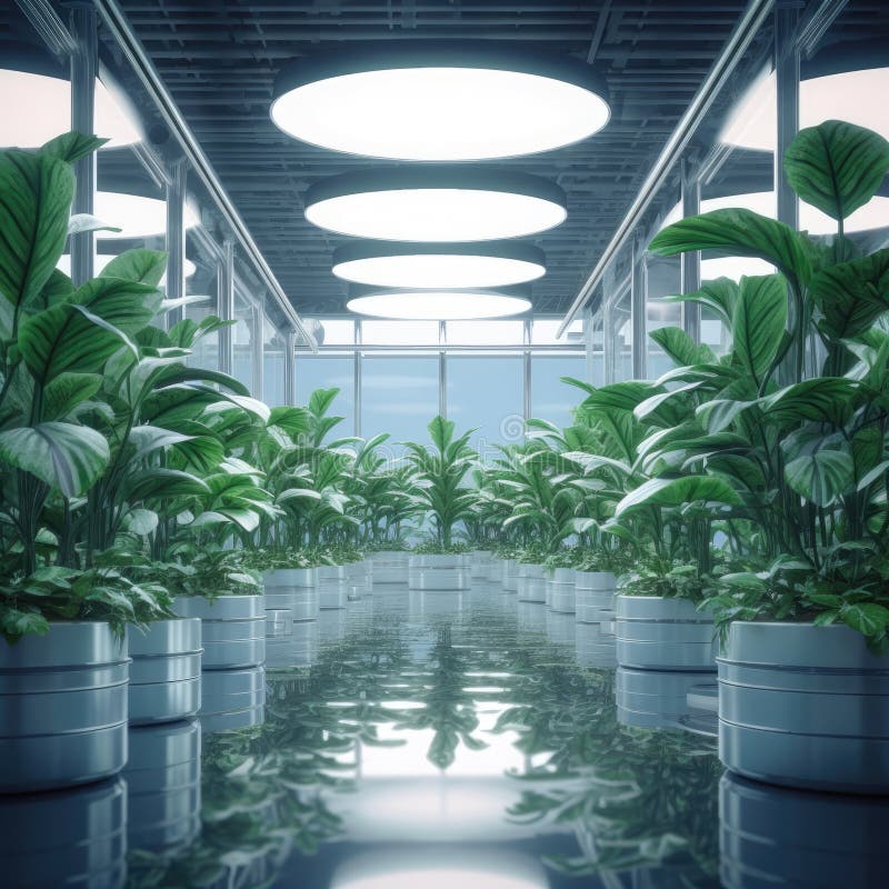 Plants in the Laboratory of the Future Stock Photo - Image of chemistry ...