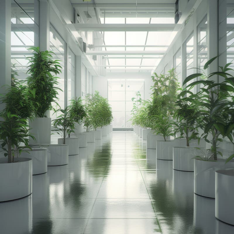 Plants in the Laboratory of the Future Stock Photo - Image of future ...