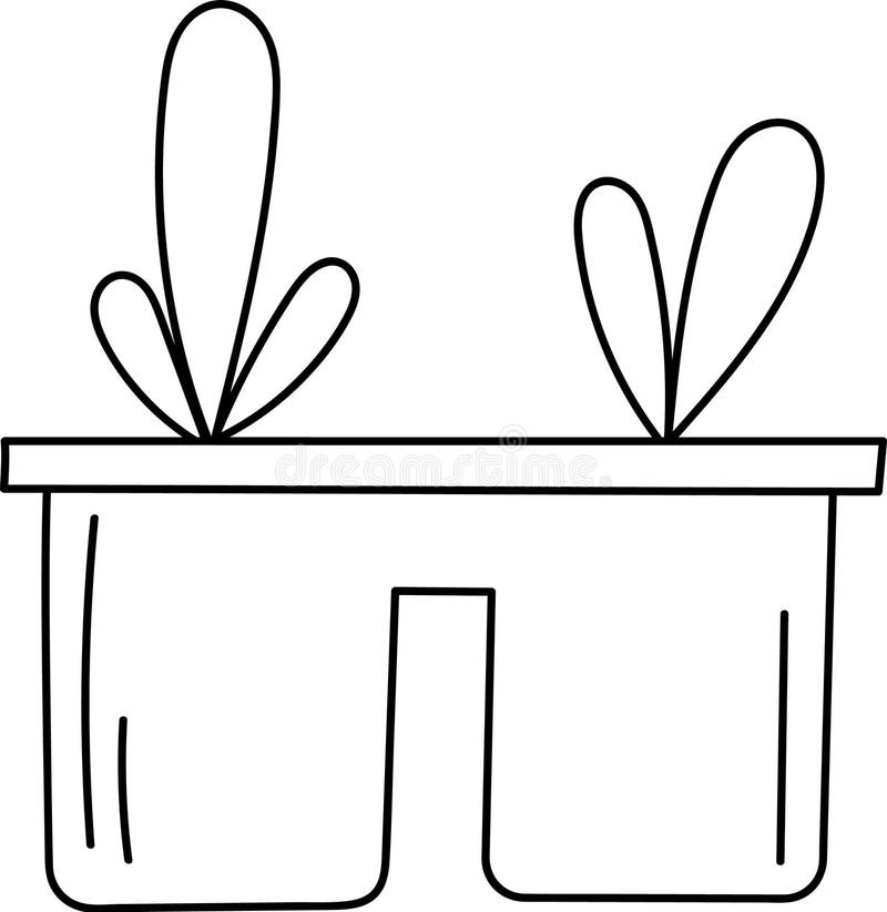 Plants in Pot Outline stock vector. Illustration of plant - 303263512