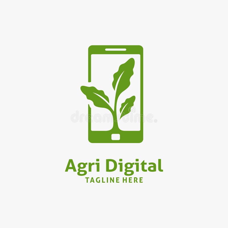 Digital Agriculture Logo Design Stock Vector - Illustration of connect ...