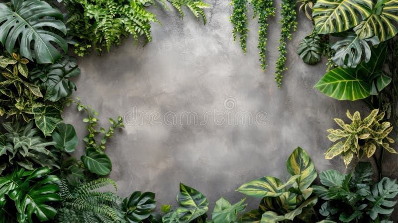 Plants Store Advertisment Background with Copy Space Stock Image ...