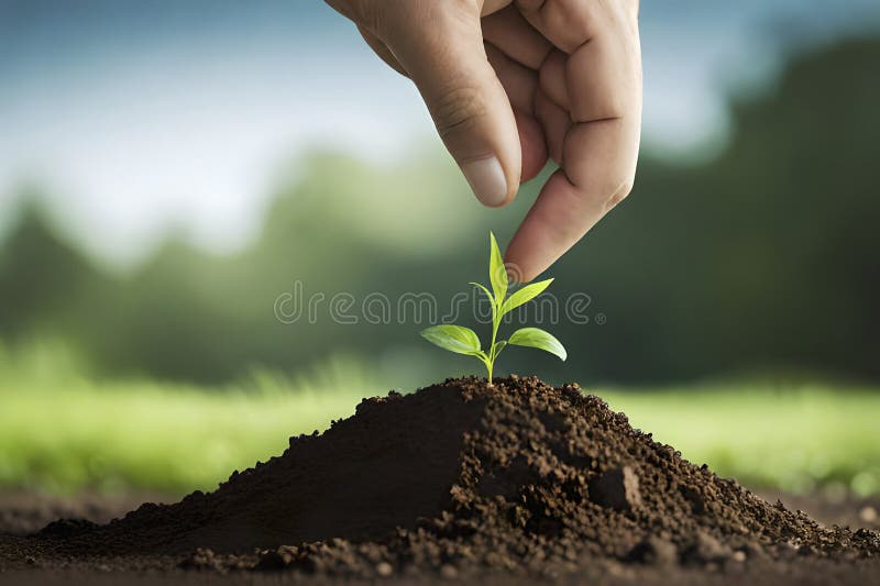 Plants Trees for Reforestation Program Stock Illustration ...