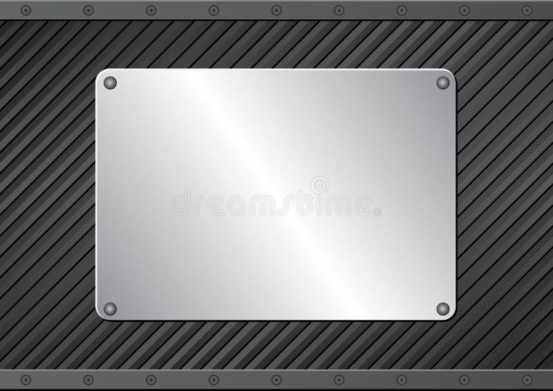 Plaque stock vector. Illustration of metal, abstract - 85370082
