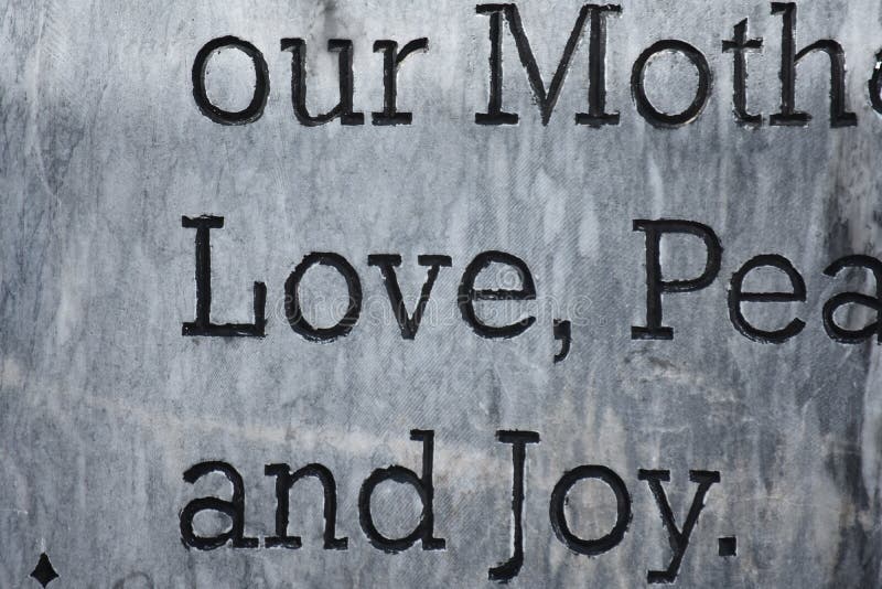Plaque with Engraved Words for Love Stock Image - Image of adore ...