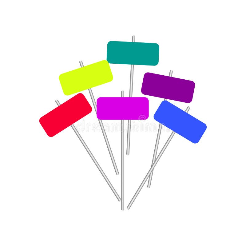 Plaques on Sticks. Vector Illustration. Stock Image Stock Vector ...