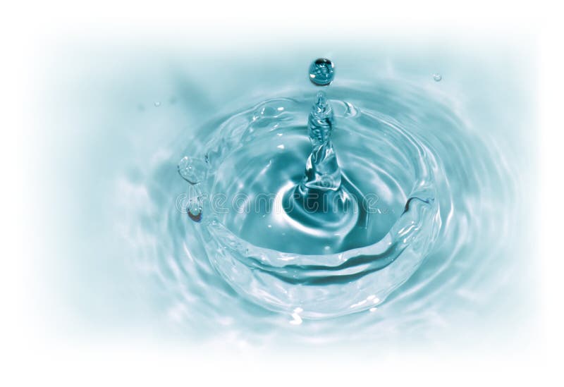 Droppe Av Vatten Med Kronan Fotografering för Bildbyråer - Bild av ...
