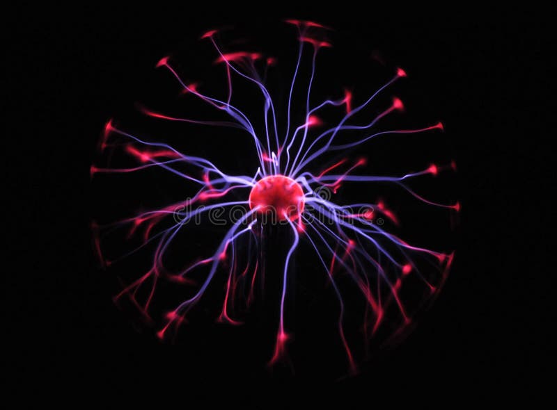 Plasma ball stock photo. Image of electr, lamp, futuristic - 2485590