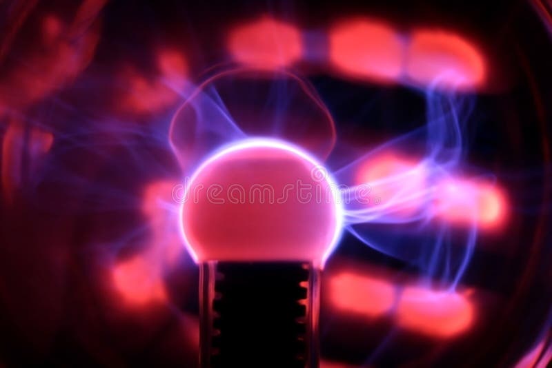 Plasma ball stock photo. Image of electr, lamp, futuristic - 2485590