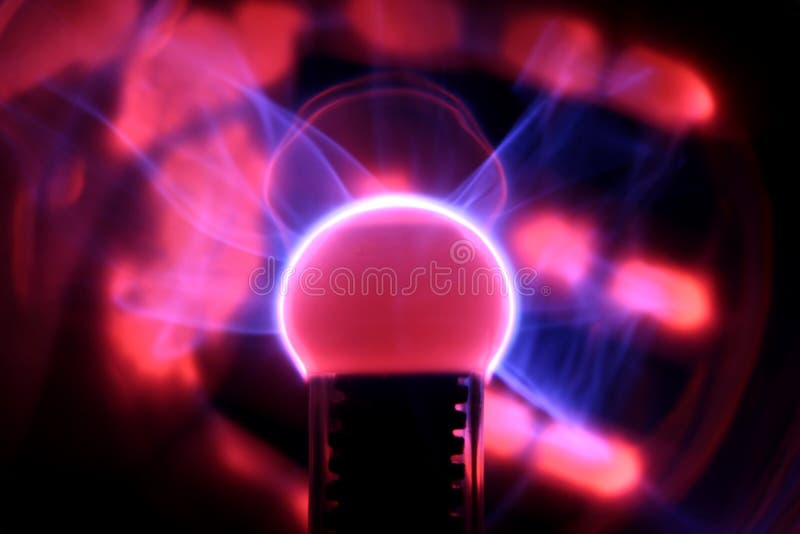 Plasma ball stock photo. Image of electr, lamp, futuristic - 2485590