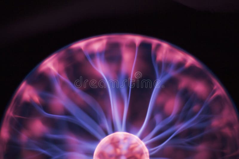 Plasma ball stock photo. Image of electr, lamp, futuristic - 2485590