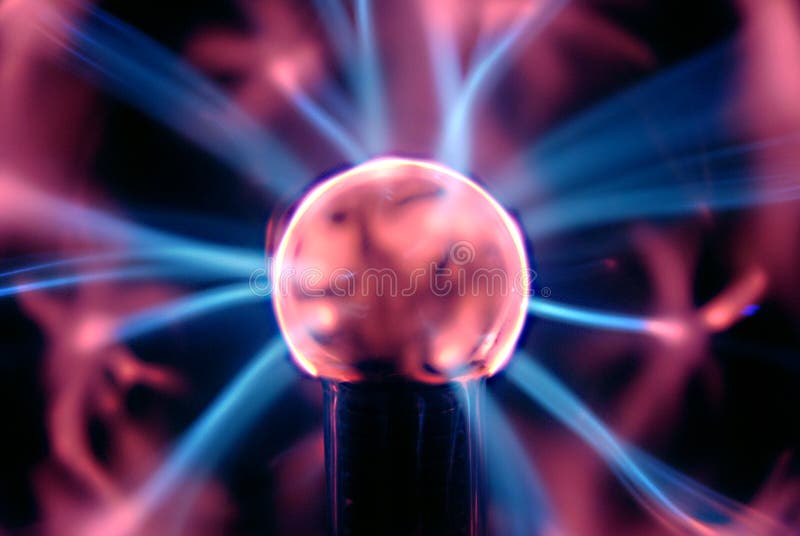 Plasma ball stock photo. Image of electr, lamp, futuristic - 2485590