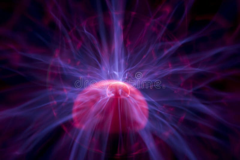 Plasma ball stock photo. Image of electr, lamp, futuristic - 2485590