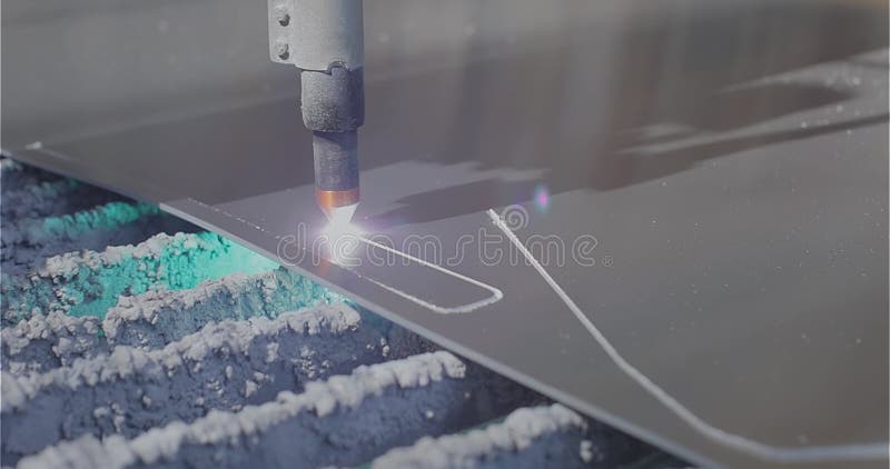 Plasma Cutting. Plasma Cutter Work at the Factory. the Plasma Cutter ...