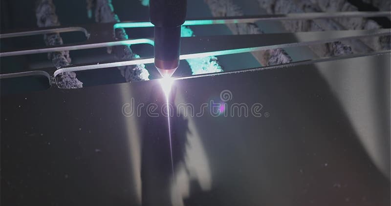 Plasma Cutting. Plasma Cutter Work at the Factory. the Plasma Cutter ...