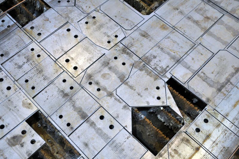 Plasma Cutting at the Factory. Cut Sheet Metal. Details Stock Photo ...