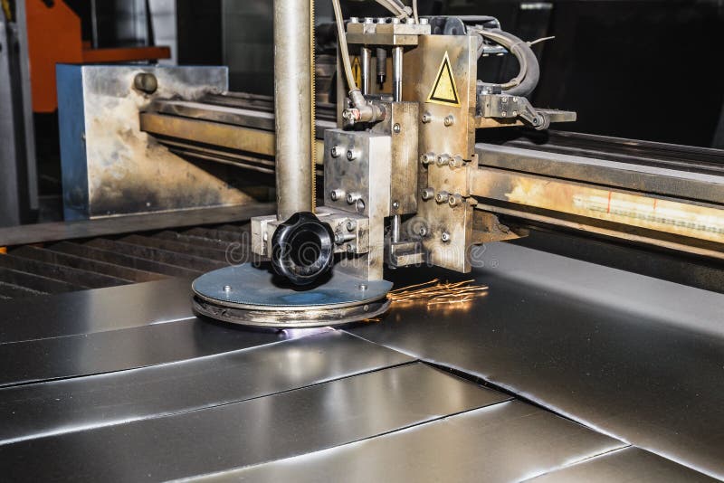 Plasma Cutting Machine, Industrial CNC for Metalwork Stock Photo ...