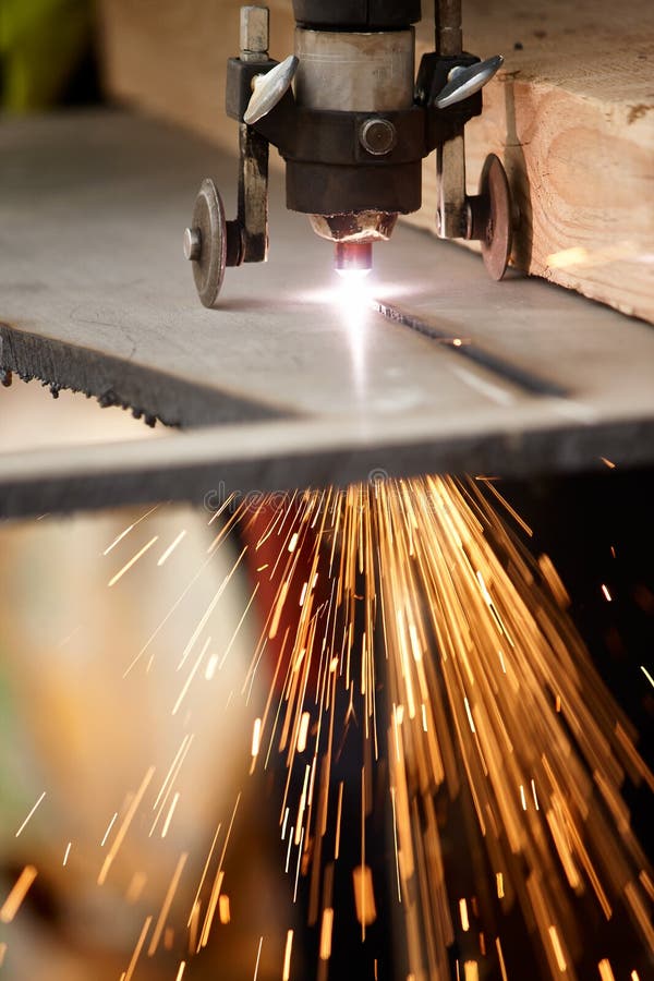 Plasma Cutting stock image. Image of manual, manufacturing - 75541997