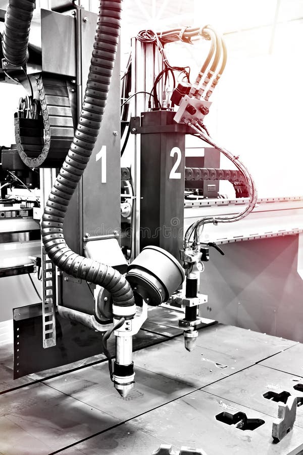 Plasma Cutting Metal Machine Stock Image - Image of exhibition ...
