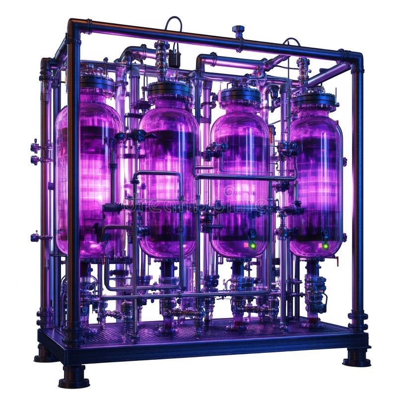 Plasma Dynamics Hub â€ Industrial Core Module Stock Illustration - Illustration of linkage ...