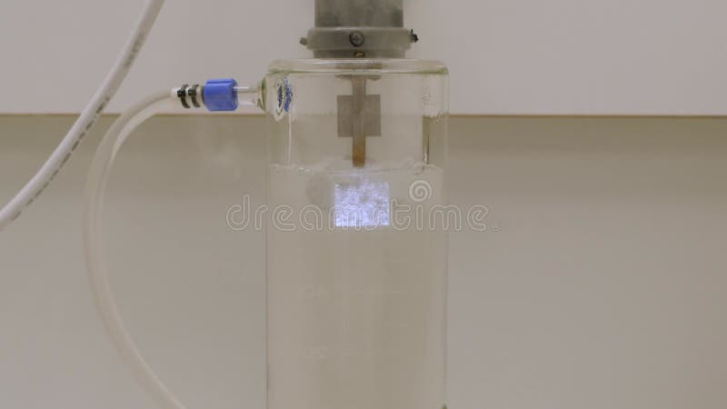 Plasma Electrolytic Oxidation. Experimental Physics. Stock Footage ...