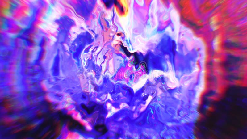 Swirling Plasma Energy Expanding with Chromatic Aberration Stock Video ...