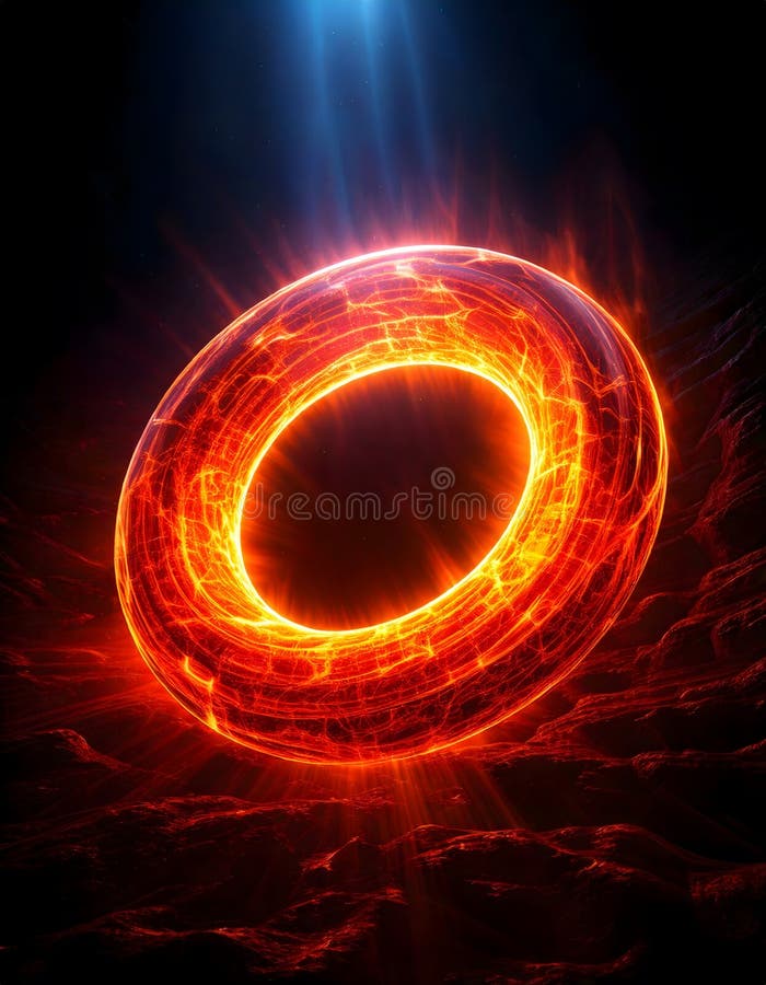 Plasma Energy Ring stock illustration. Illustration of void - 369621110