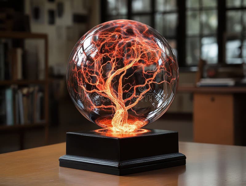 Plasma Globe, Glowing Tendrils, Electrical Discharge, Physics of Plasma ...