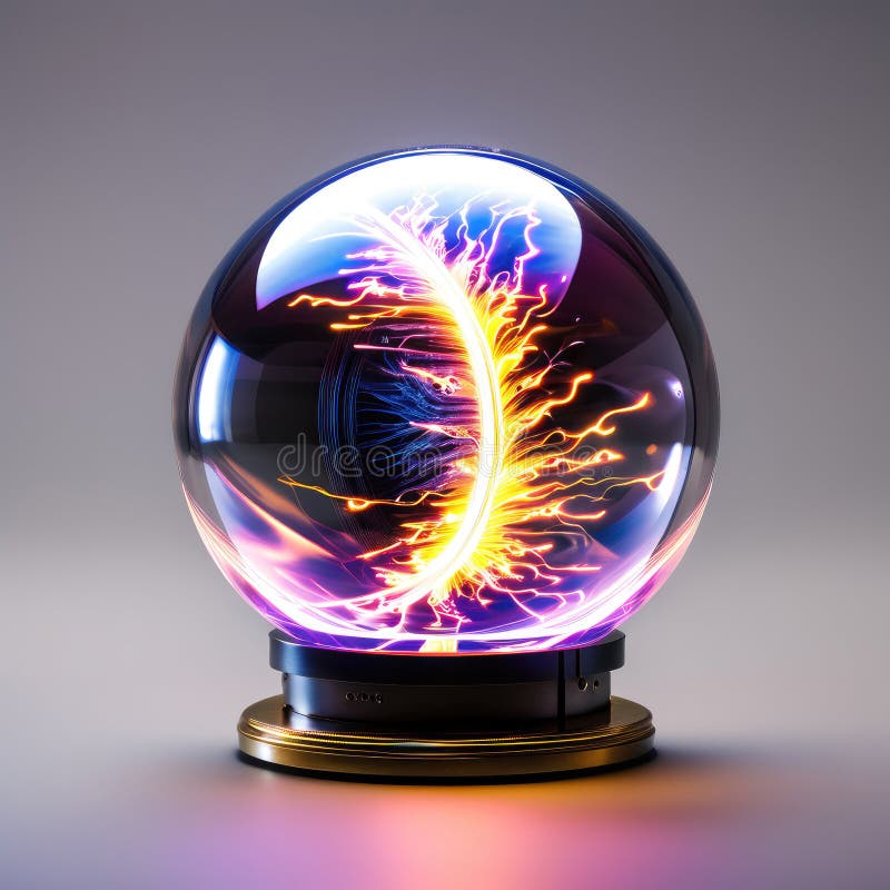Plasma Globe Lamp. Modern Interior Decor, Science Toy for Children ...