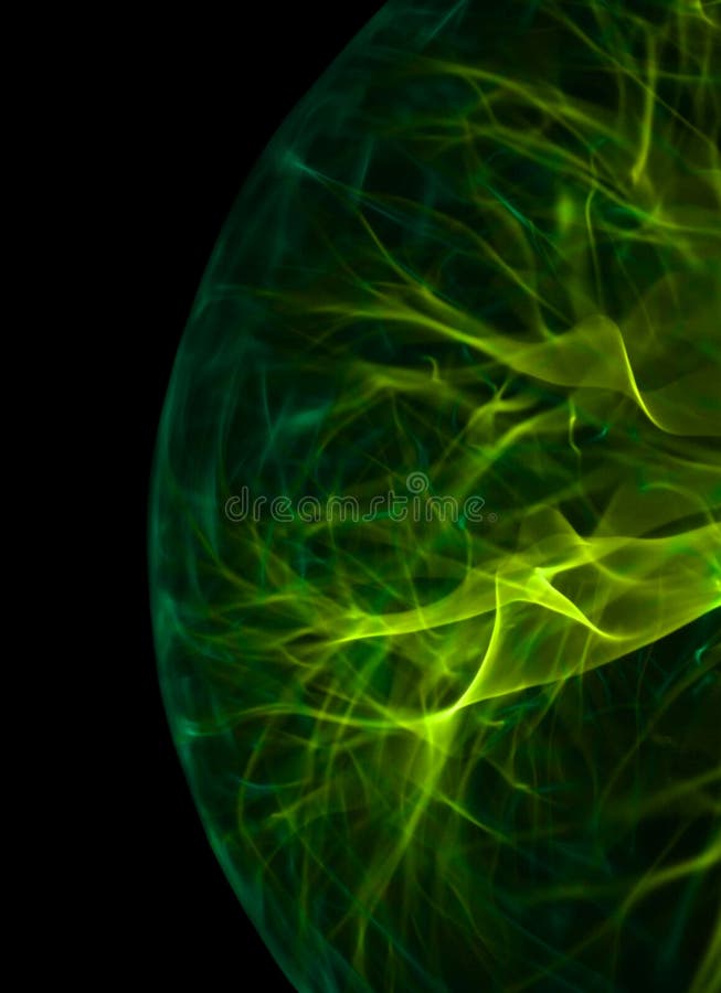 Plasma Green Rays stock image. Image of nucleus, fire - 3864825
