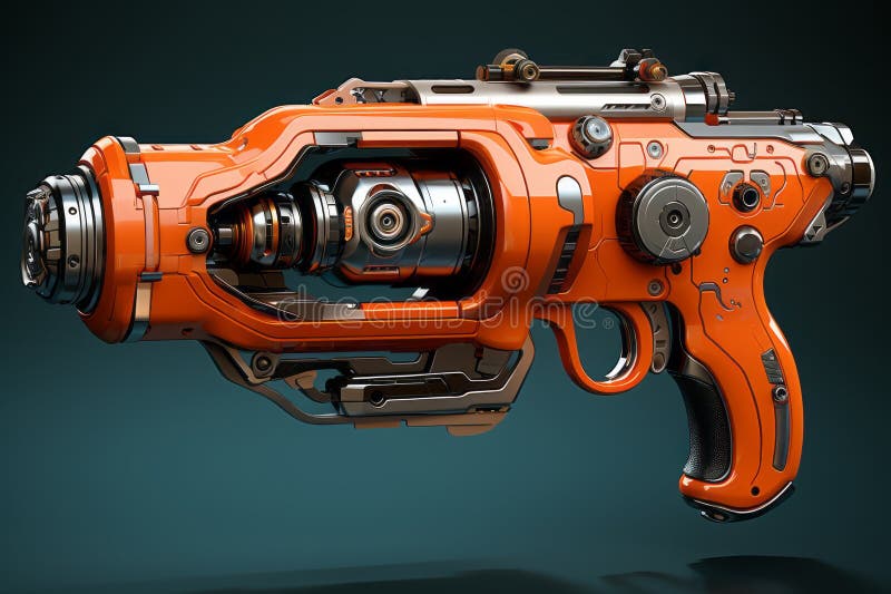 Plasma gun ai generated stock illustration. Illustration of energy ...