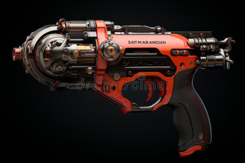 Plasma gun ai generated stock illustration. Illustration of shot ...