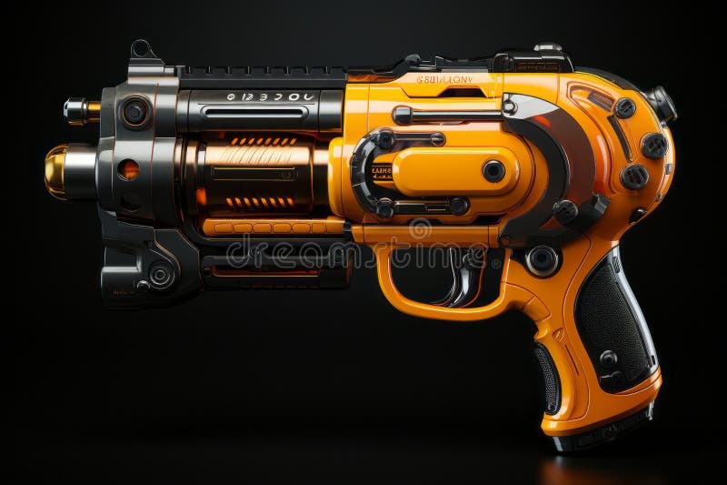 Plasma gun ai generated stock illustration. Illustration of futuristic ...