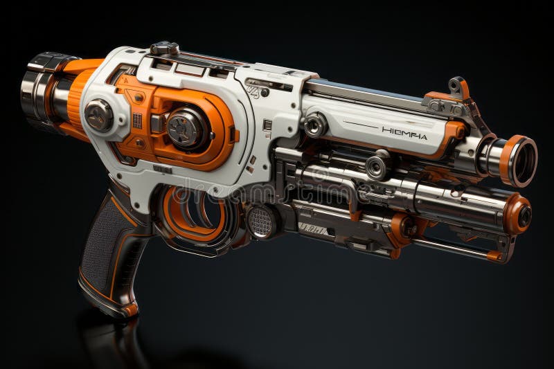 Plasma gun ai generated stock illustration. Illustration of shot ...