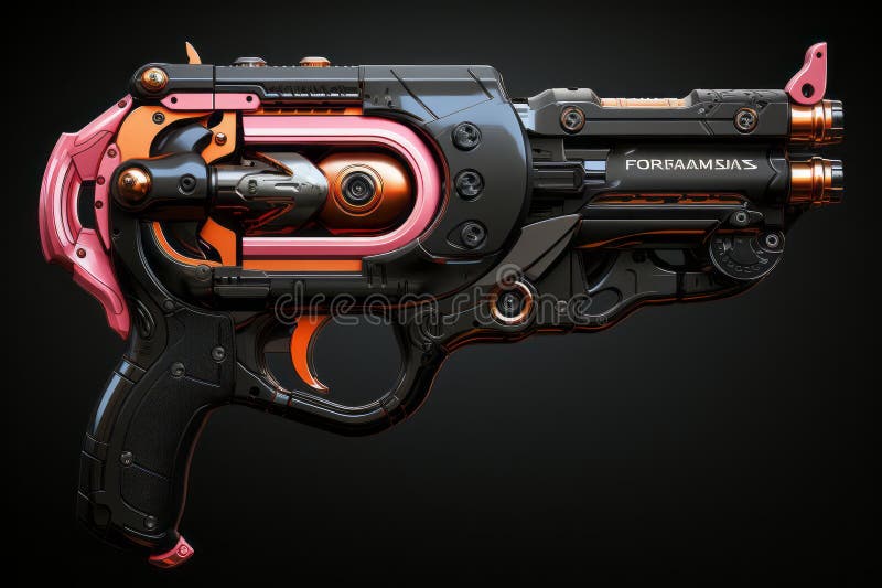 Plasma gun ai generated stock illustration. Illustration of futuristic ...