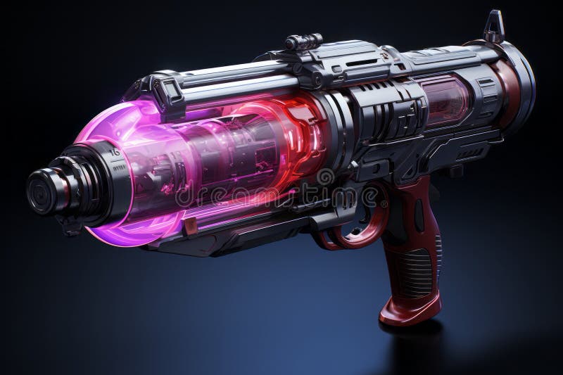 Plasma gun ai generated stock illustration. Illustration of powered ...
