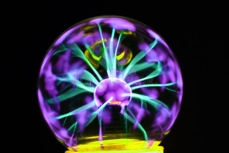 Plasma lamp experiment stock image. Image of power, experiment - 109391599