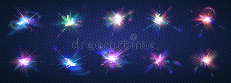 Plasma Light Clots Color Vector Illustration Bundle Stock Vector ...