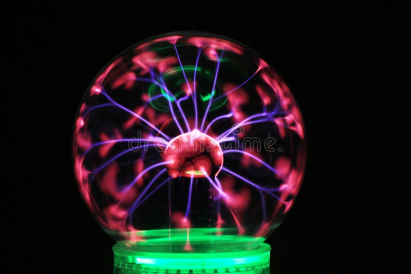 Plasma light decoration stock image. Image of science - 127032763