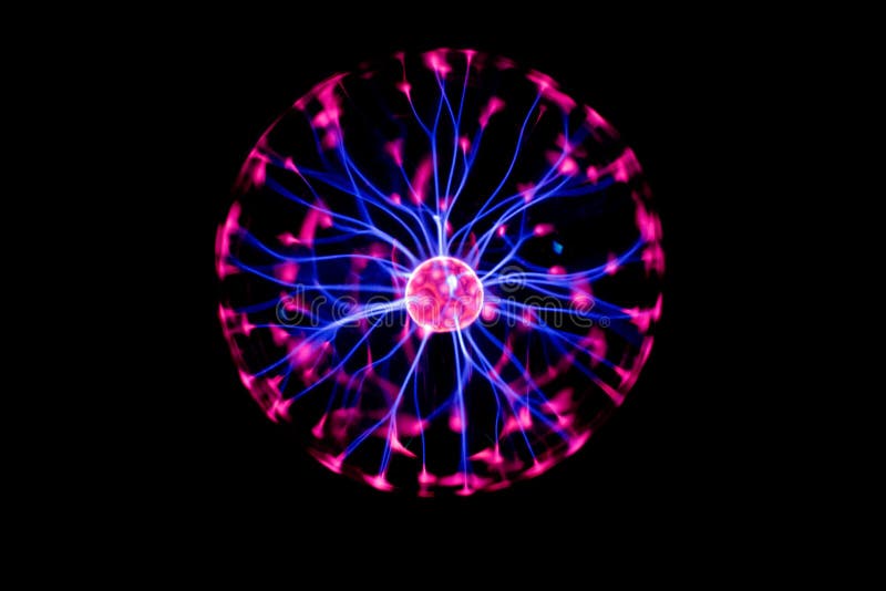 Plasma Light Isolated On The Black. Stock Photo - Image of colors ...