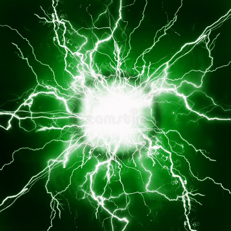 Plasma Pure Energy and Power Green Electricity Stock Illustration ...