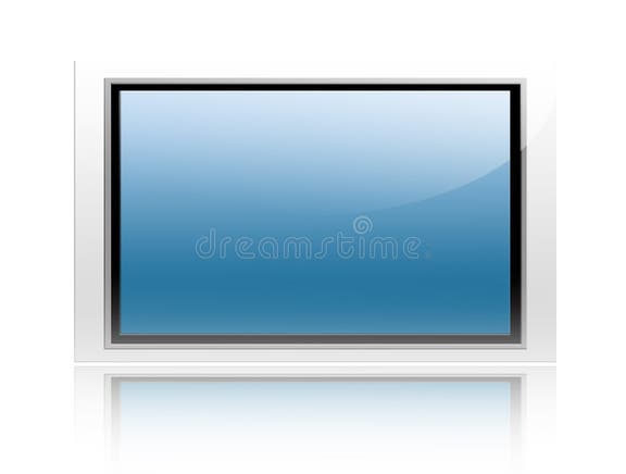 Plasma Screen stock illustration. Illustration of electronics - 9680799