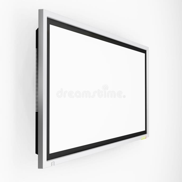Plasma screen television stock illustration. Illustration of technology ...