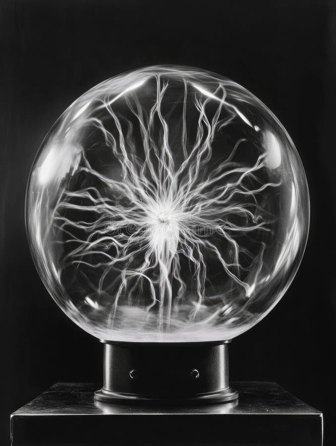 Plasma Sphere stock photo. Image of generated, electrical - 377631466