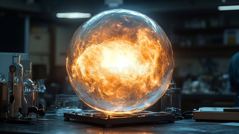 Plasma Sphere Lab Experiment, Energy, Science, Research Stock Photo ...