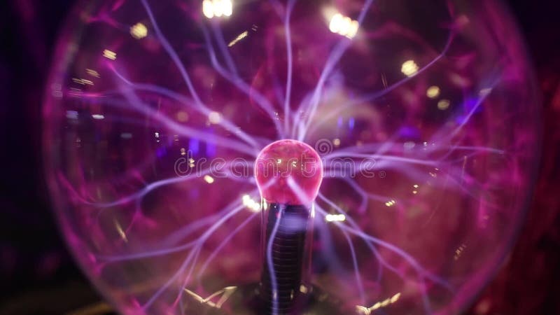 Plasma Static Electricity on a Tesla Spheres Stock Footage - Video of ...
