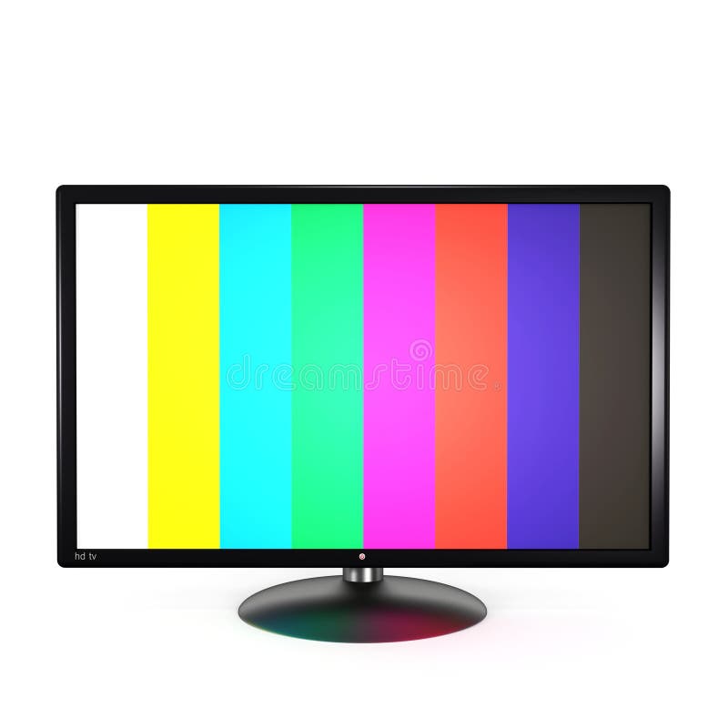 LCD TV Test screen stock illustration. Illustration of hdtv - 25356743