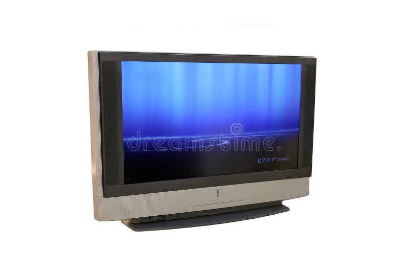 Plasma tv stock image. Image of monitor, silver, movie - 3801851