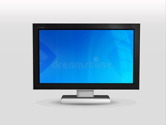 Plasma TV stock illustration. Illustration of screen, detail - 840146