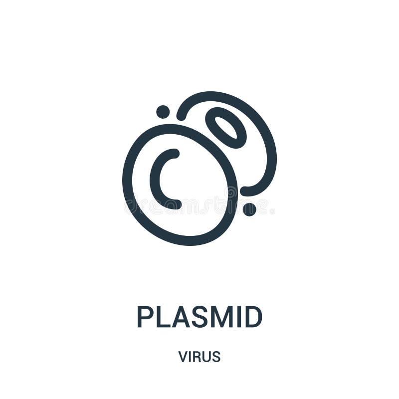 Plasmid Icon Vector from Virus Collection. Thin Line Plasmid Outline ...