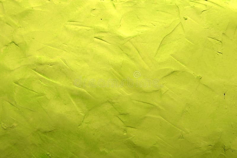 Plaster Art Background in Yellow-green Color Stock Illustration ...